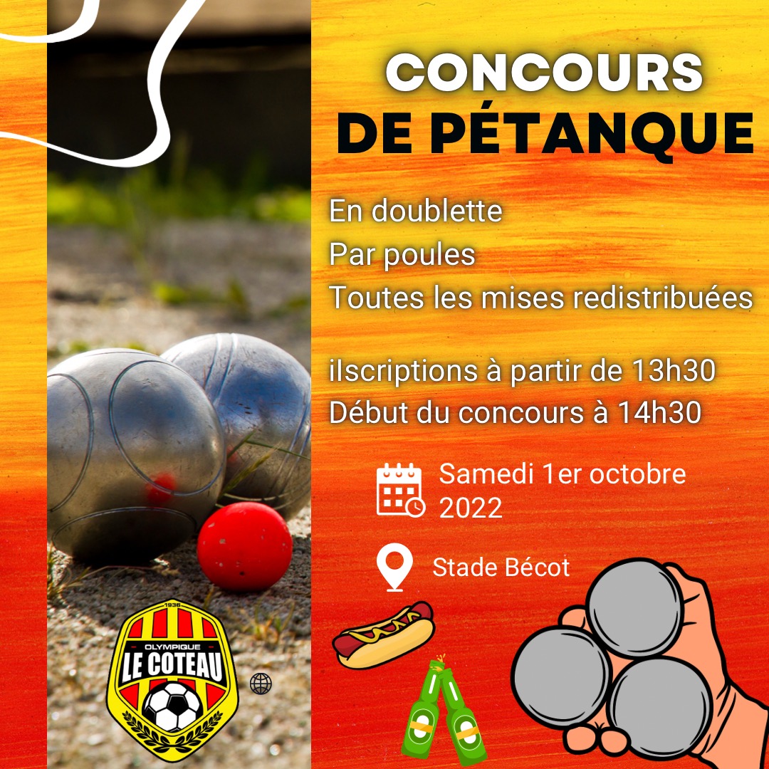 Pétanque 2022 -Olympique Le Coteau